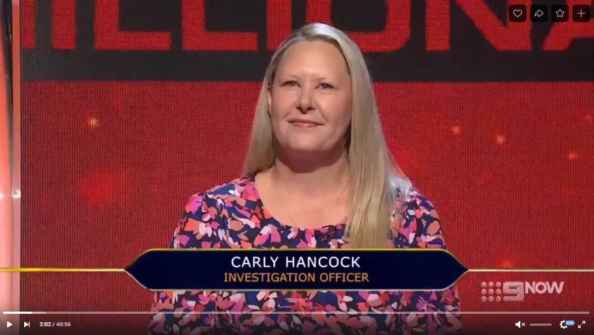 Carly Hancock | Who Wants To Be A Millionaire Wiki | Fandom