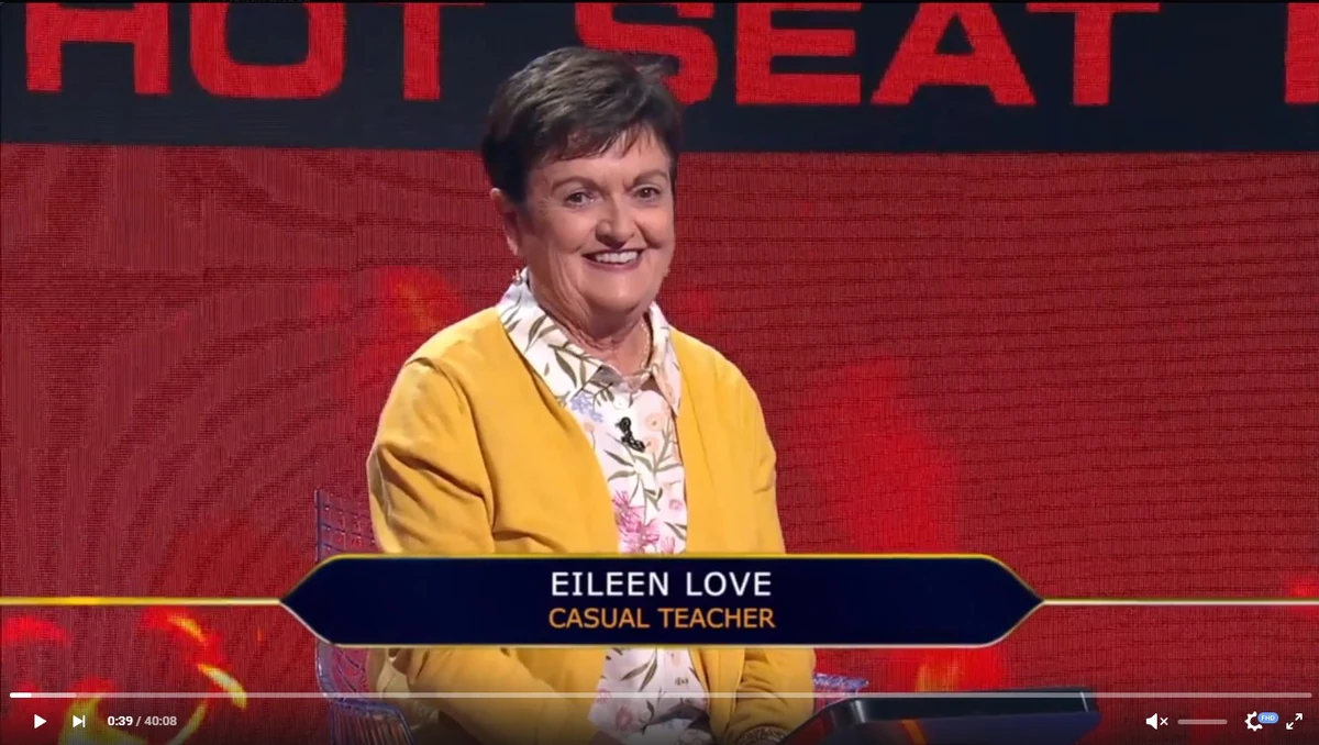 Eileen Love | Who Wants To Be A Millionaire Wiki | Fandom