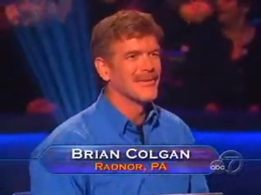 Brian Colgan | Who Wants To Be A Millionaire Wiki | Fandom