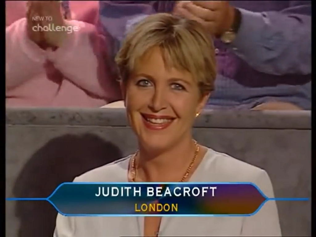 Judith Beacroft | Who Wants To Be A Millionaire Wiki | Fandom