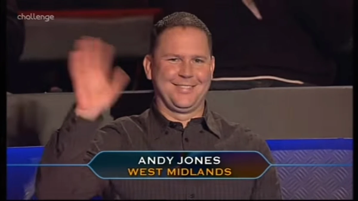 Andy Jones | Who Wants To Be A Millionaire Wiki | Fandom