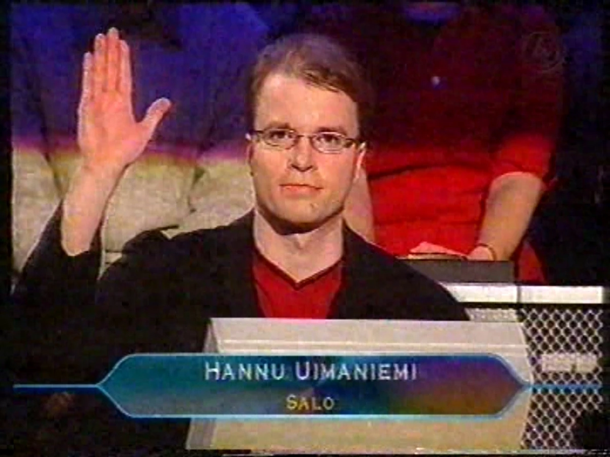 Hannu Uimaniemi | Who Wants To Be A Millionaire Wiki | Fandom