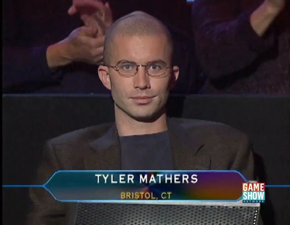 Tyler Mathers | Who Wants To Be A Millionaire Wiki | Fandom