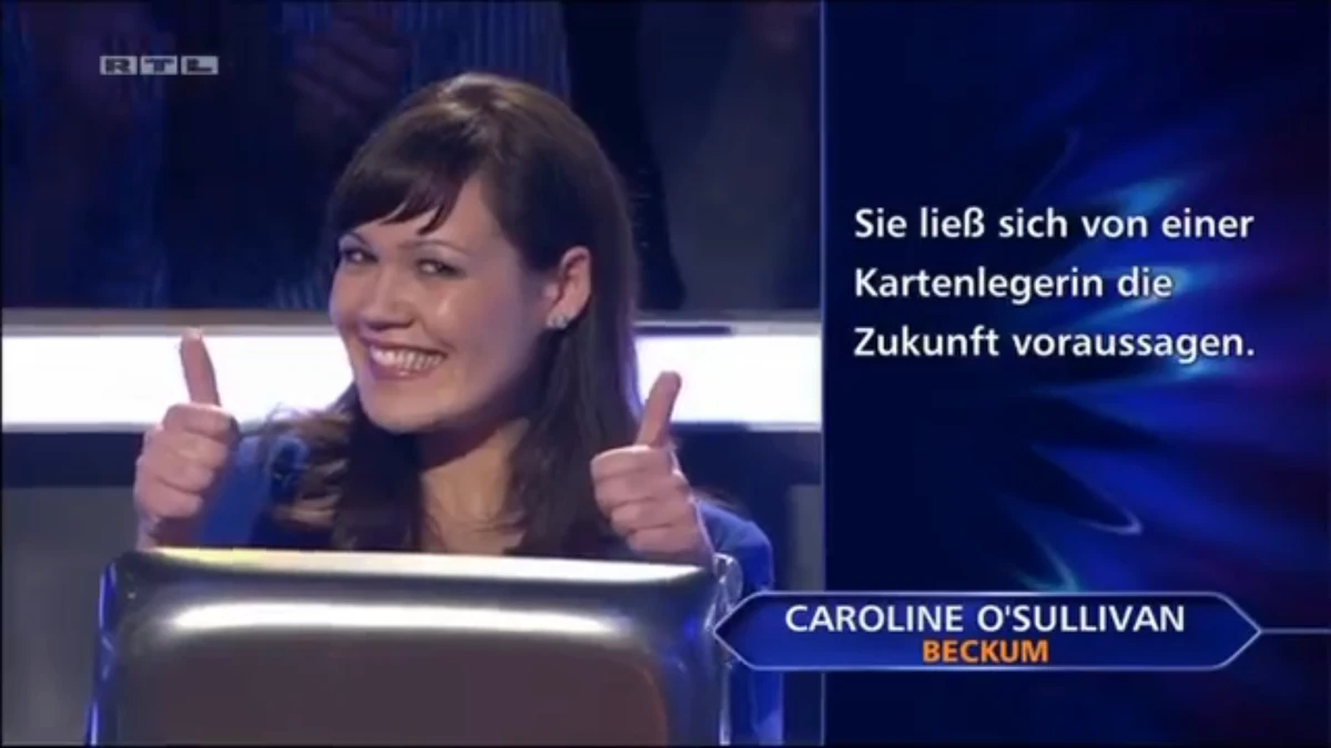 Caroline O'Sullivan | Who Wants To Be A Millionaire Wiki | Fandom