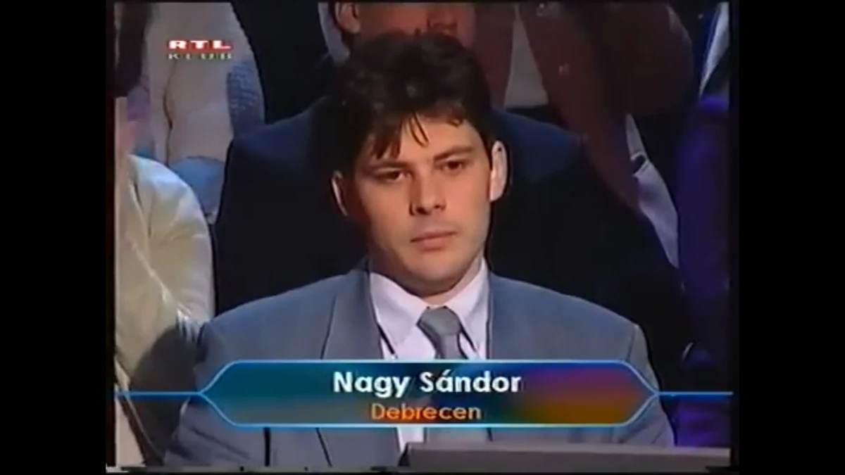 Nagy Sándor | Who Wants To Be A Millionaire Wiki | Fandom