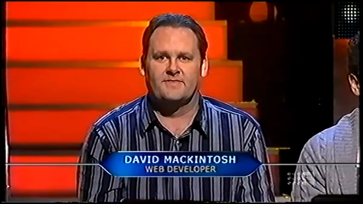 David Mackintosh | Who Wants To Be A Millionaire Wiki | Fandom