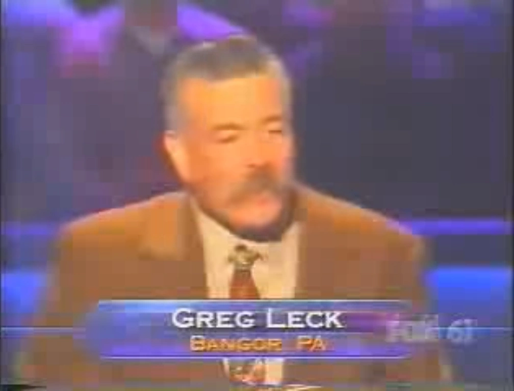 Greg Leck | Who Wants To Be A Millionaire Wiki | Fandom