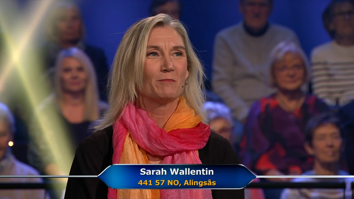 Sarah Wallentin | Who Wants To Be A Millionaire Wiki | Fandom