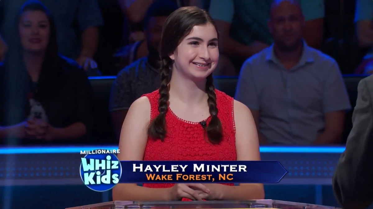 Hayley Minter | Who Wants To Be A Millionaire Wiki | Fandom