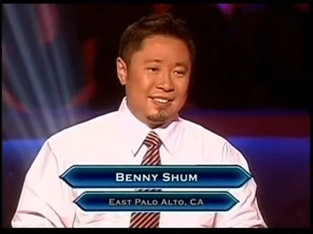 Benny Shum | Who Wants To Be A Millionaire Wiki | Fandom