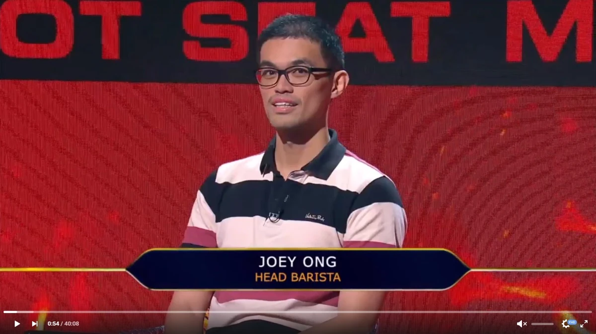 Joey Ong | Who Wants To Be A Millionaire Wiki | Fandom