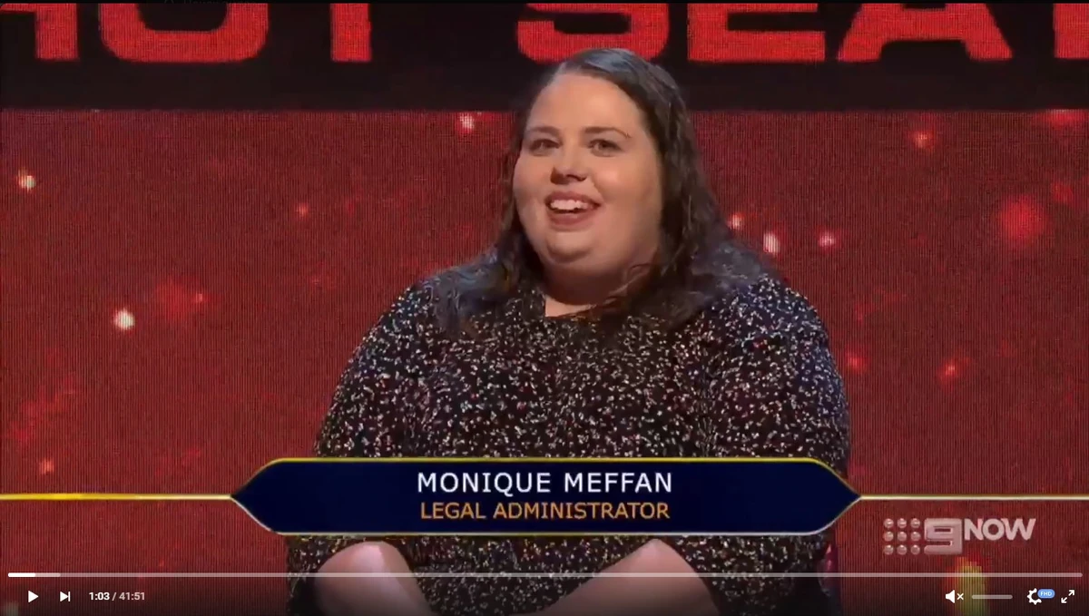 Monique Meffan | Who Wants To Be A Millionaire Wiki | Fandom