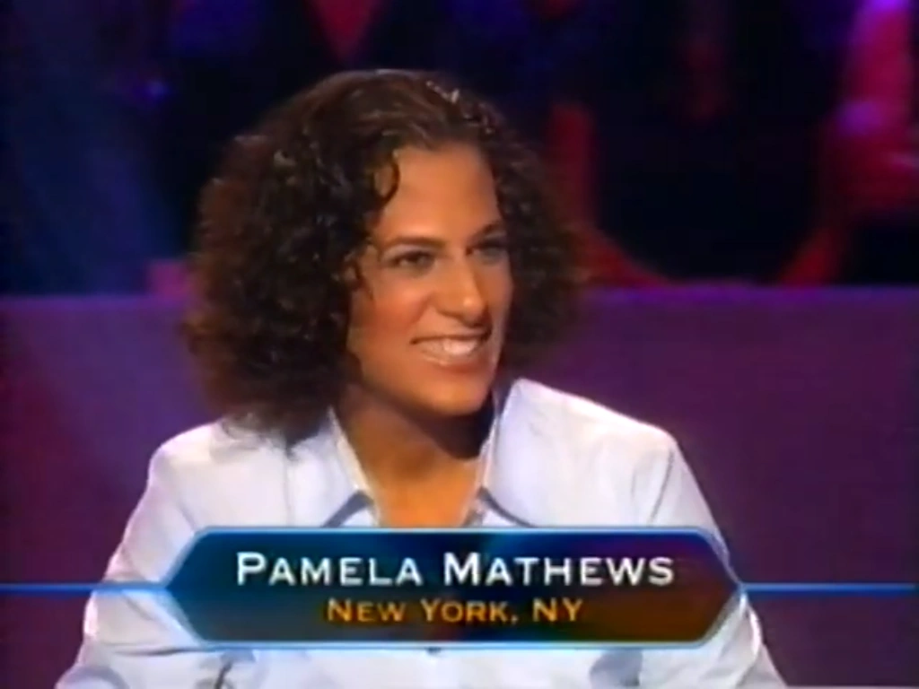 Pamela Mathews | Who Wants To Be A Millionaire Wiki | Fandom