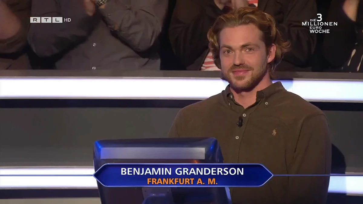 Benjamin Granderson | Who Wants To Be A Millionaire Wiki | Fandom