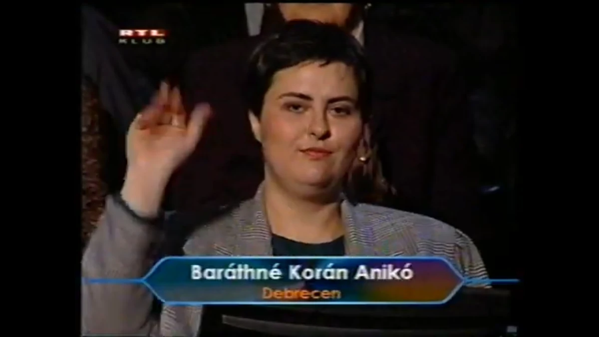 Baráthné Korán Anikó | Who Wants To Be A Millionaire Wiki | Fandom