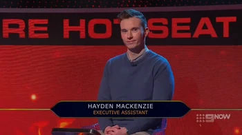 Hayden Mackenzie | Who Wants To Be A Millionaire Wiki | Fandom