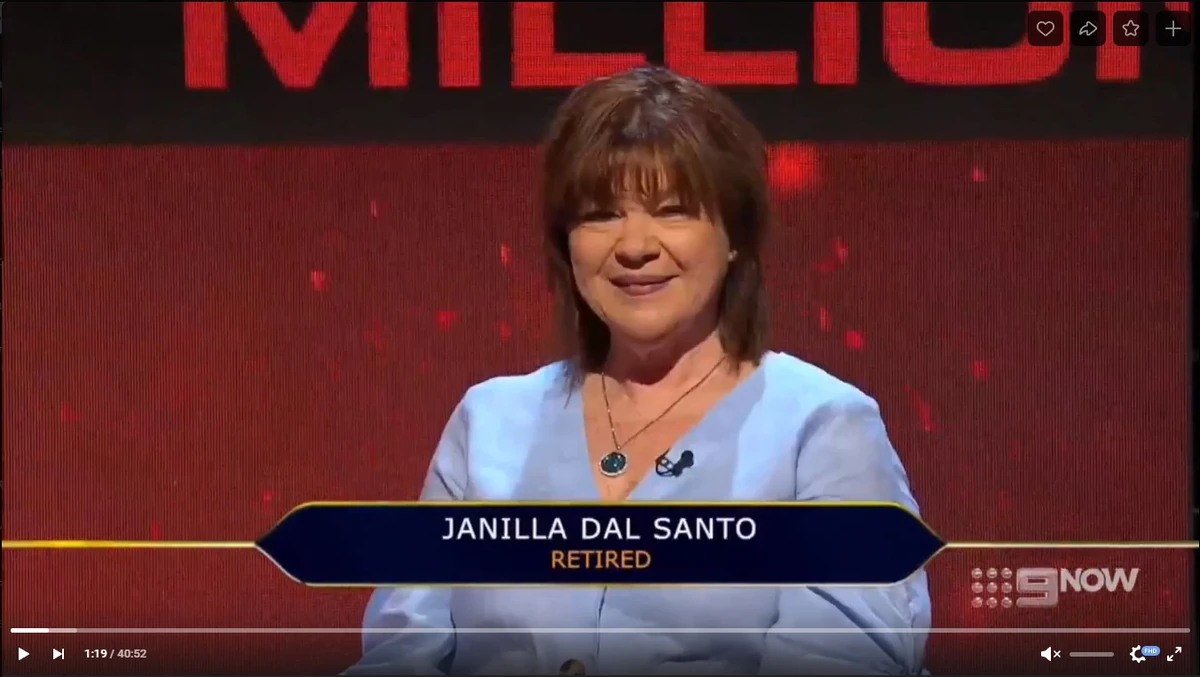Janilla Dal Santo | Who Wants To Be A Millionaire Wiki | Fandom