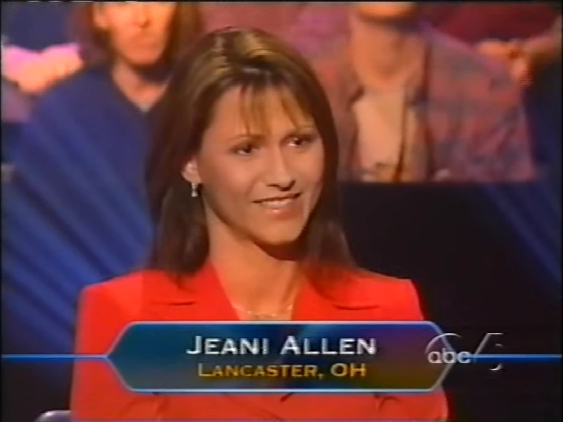 Jeani Allen | Who Wants To Be A Millionaire Wiki | Fandom
