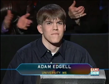 Adam Edgell | Who Wants To Be A Millionaire Wiki | Fandom