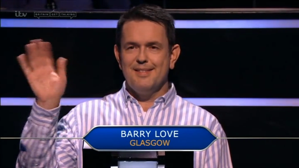 Barry Love | Who Wants To Be A Millionaire Wiki | Fandom