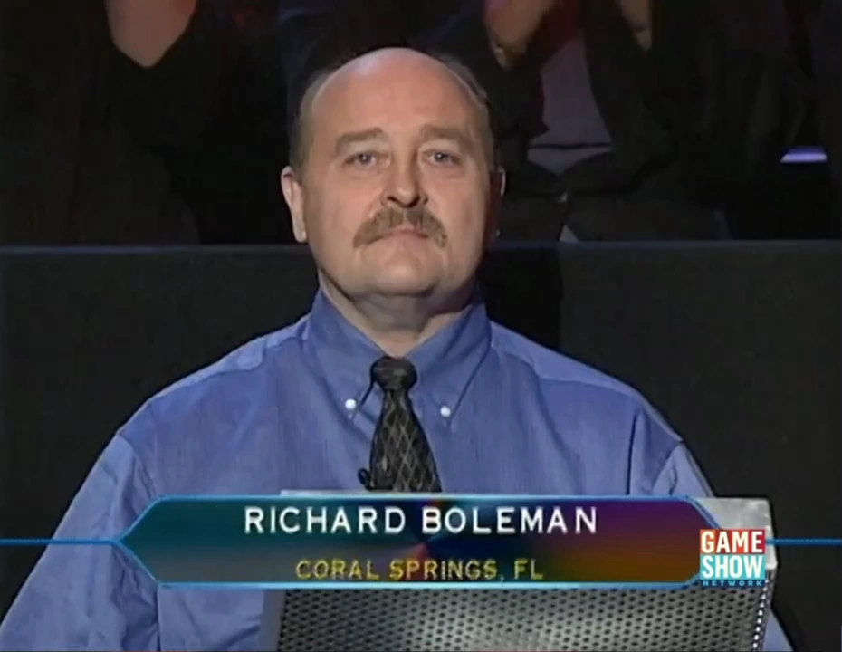 Richard Boleman | Who Wants To Be A Millionaire Wiki | Fandom