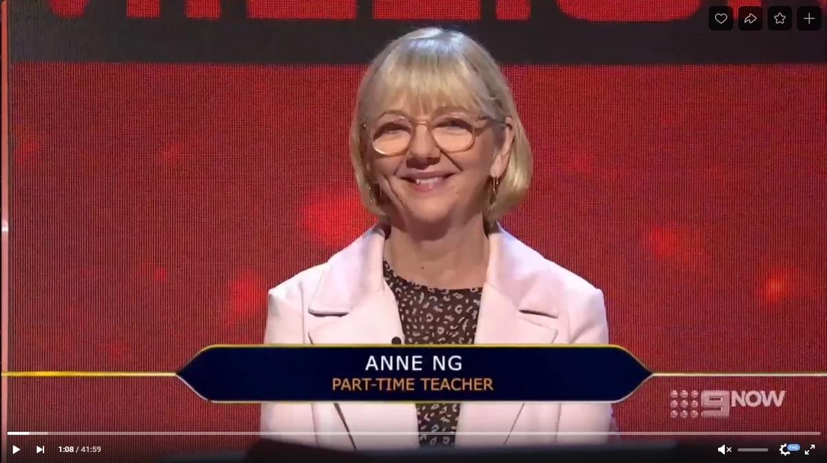 Anne Ng | Who Wants To Be A Millionaire Wiki | Fandom