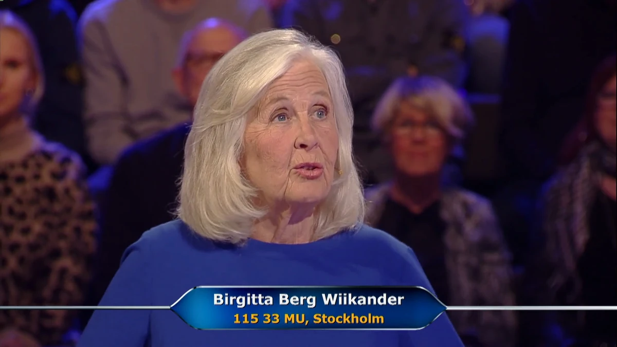 Birgitta Berg Wiikander | Who Wants To Be A Millionaire Wiki | Fandom