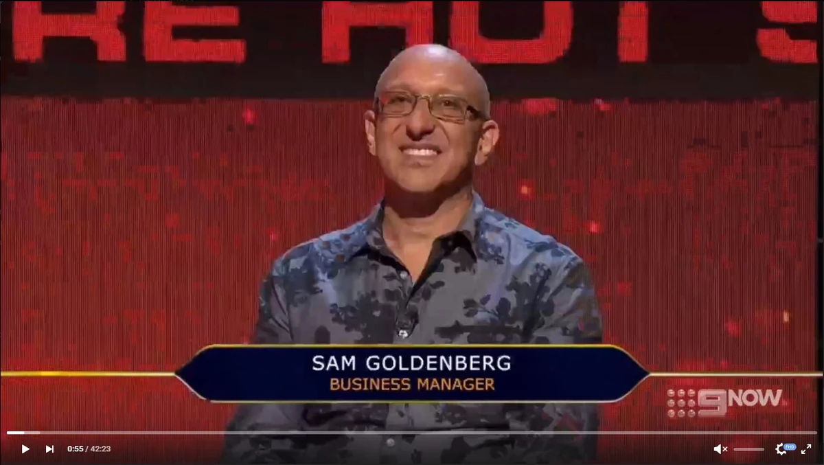 Sam Goldenberg | Who Wants To Be A Millionaire Wiki | Fandom