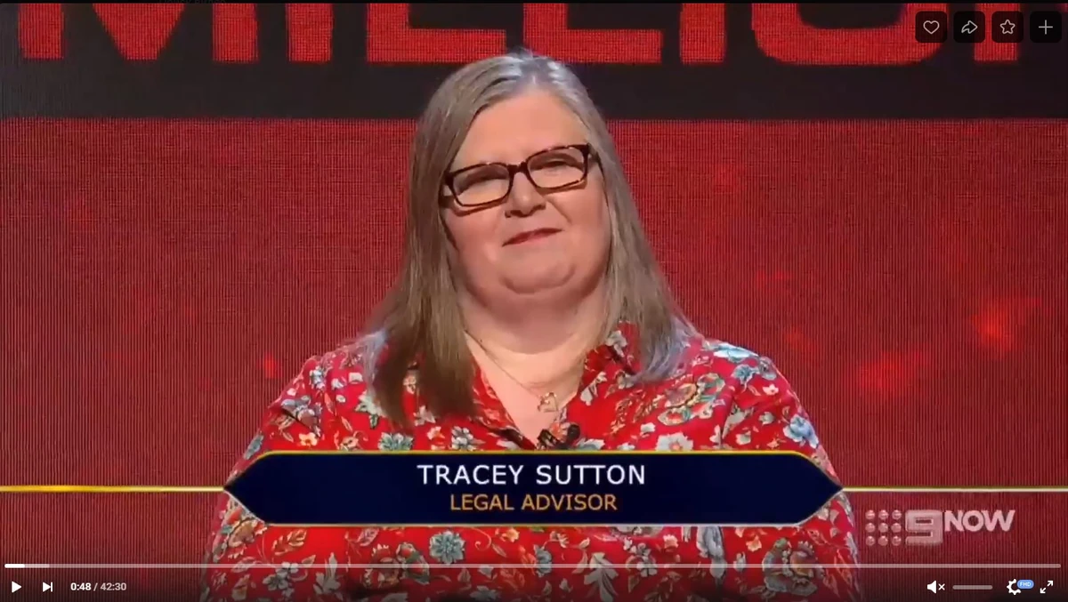 Tracey Sutton | Who Wants To Be A Millionaire Wiki | Fandom