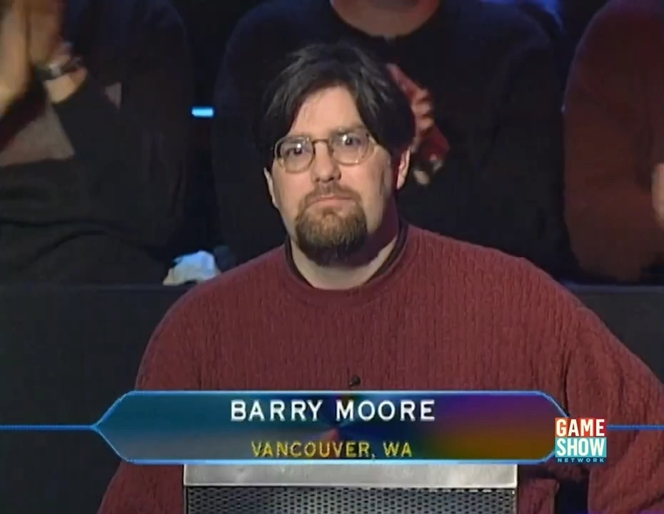 Barry Moore | Who Wants To Be A Millionaire Wiki | Fandom