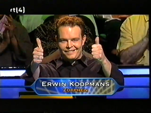 Erwin Koopmans | Who Wants To Be A Millionaire Wiki | Fandom