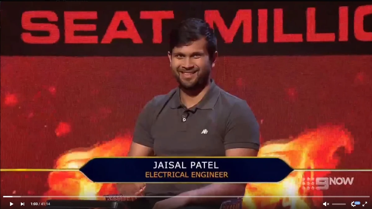 Jaisal Patel | Who Wants To Be A Millionaire Wiki | Fandom