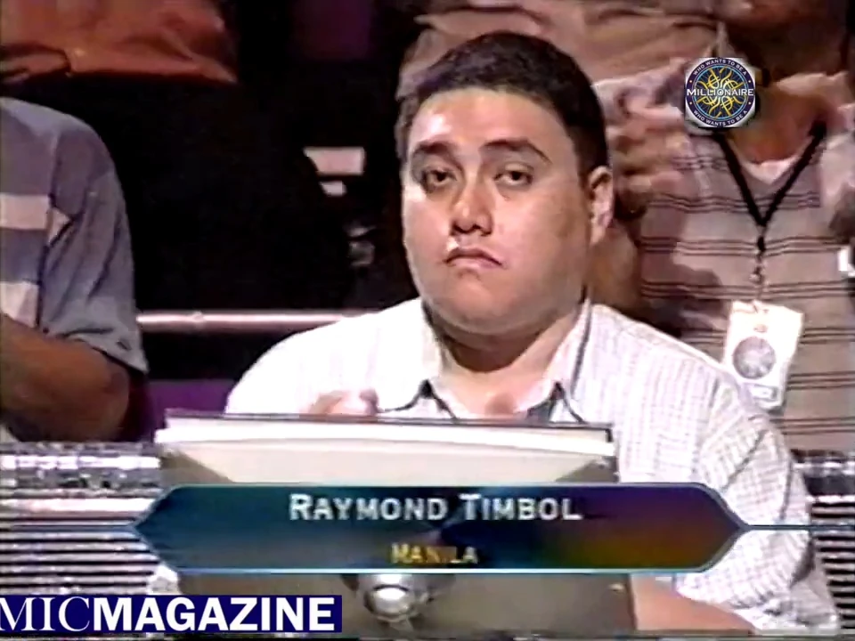 Raymond Timbol | Who Wants To Be A Millionaire Wiki | Fandom
