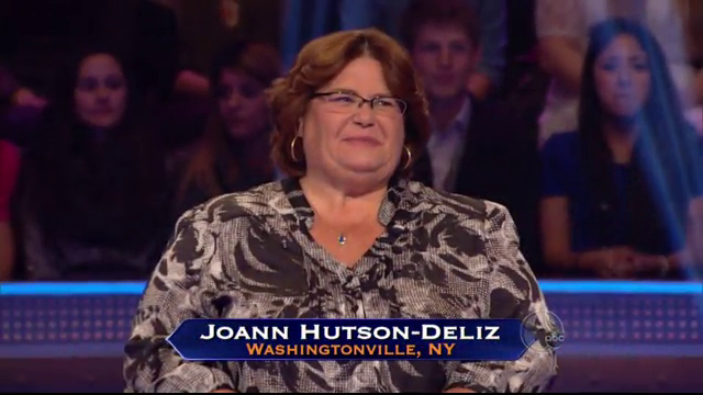 Joann Hutson Deliz Who Wants To Be A Millionaire Wiki Fandom