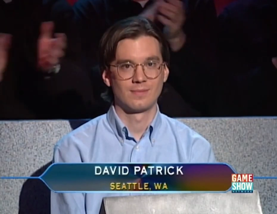 David Patrick | Who Wants To Be A Millionaire Wiki | Fandom