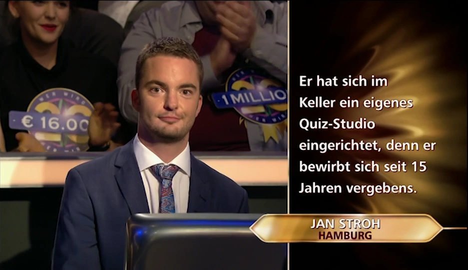 Jan Stroh | Who Wants To Be A Millionaire Wiki | Fandom