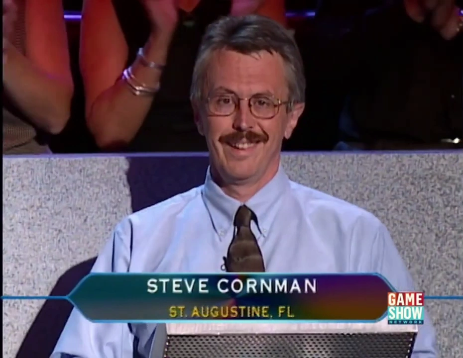 Steve Cornman | Who Wants To Be A Millionaire Wiki | Fandom