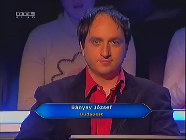 Bányay József | Who Wants To Be A Millionaire Wiki | Fandom