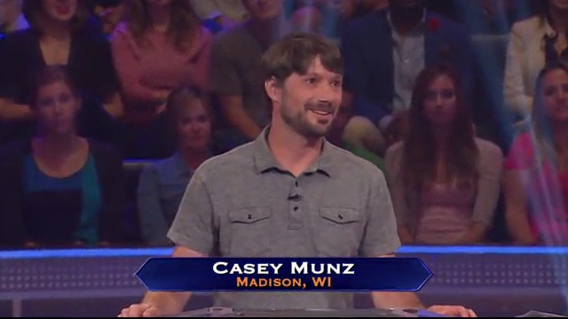 Casey Munz | Who Wants To Be A Millionaire Wiki | Fandom