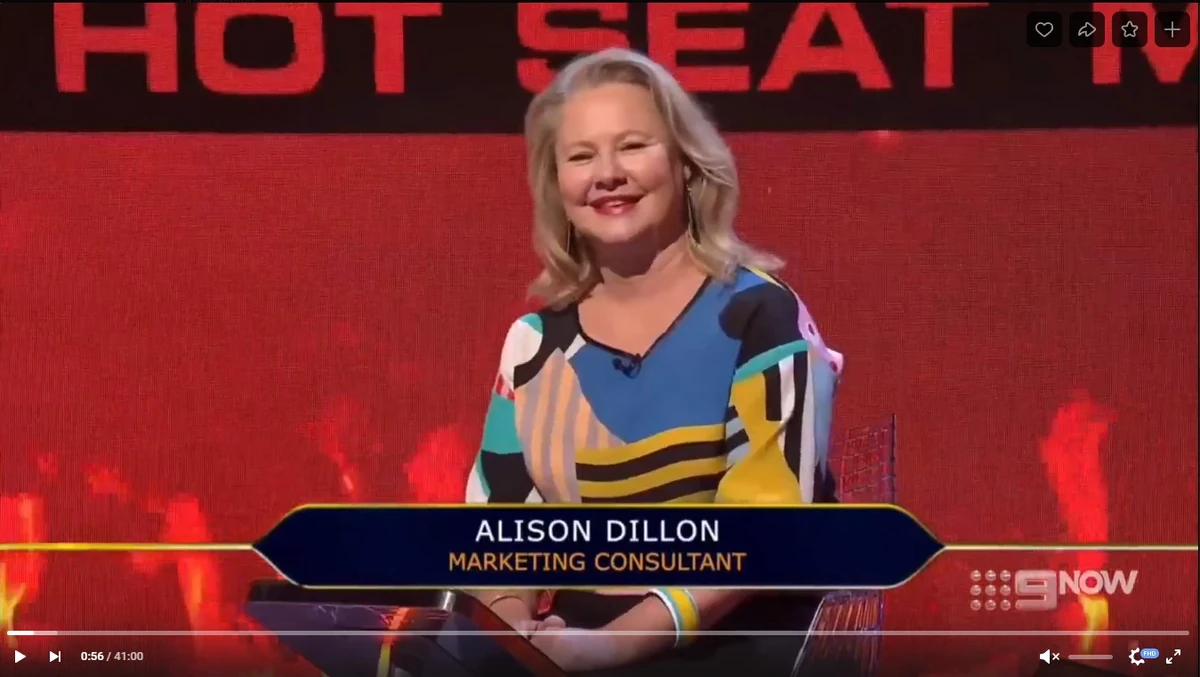 Alison Dillon | Who Wants To Be A Millionaire Wiki | Fandom