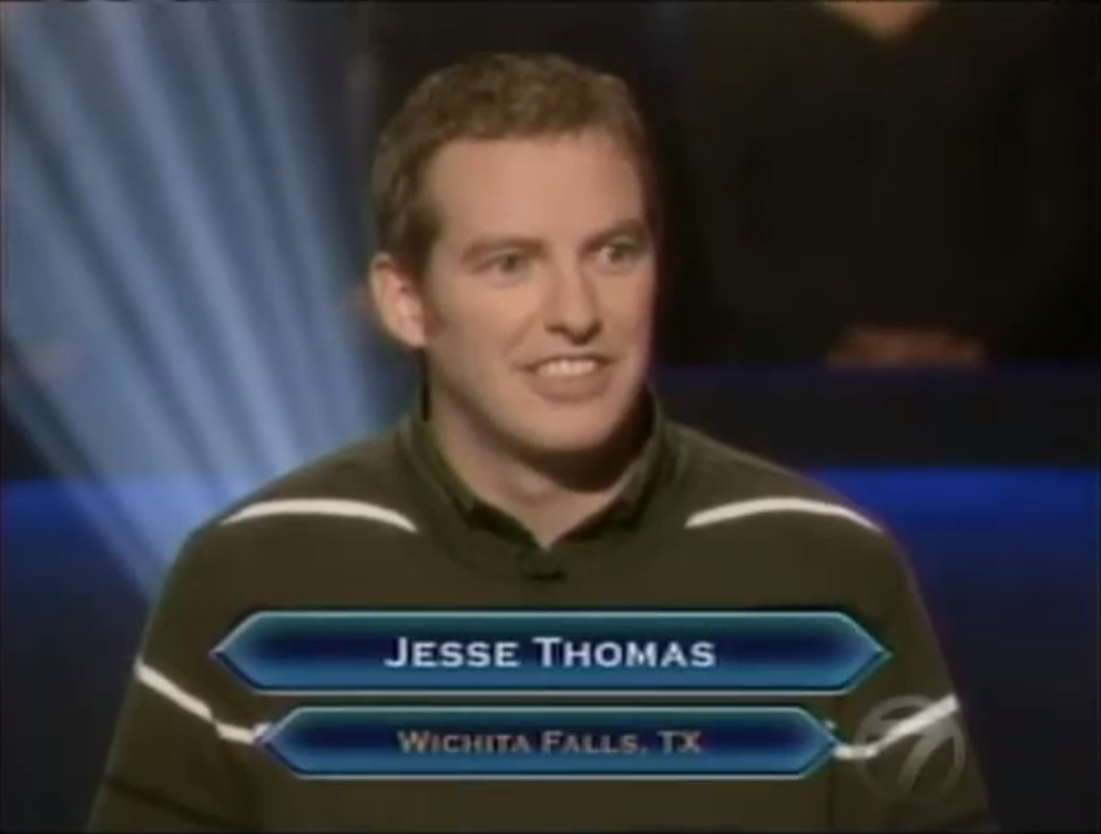 Jesse Thomas Who Wants To Be A Millionaire Wiki Fandom