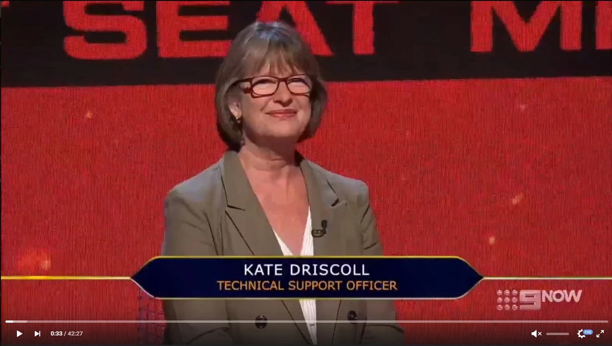 Kate Driscoll | Who Wants To Be A Millionaire Wiki | Fandom