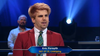 Eric Forsyth | Who Wants To Be A Millionaire Wiki | Fandom