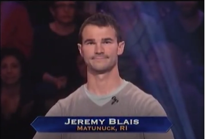 Jeremy Blais | Who Wants To Be A Millionaire Wiki | Fandom