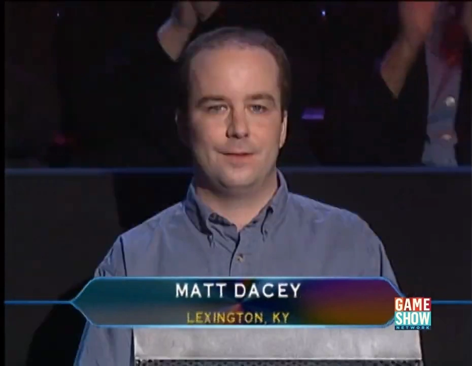 Matt Dacey | Who Wants To Be A Millionaire Wiki | Fandom