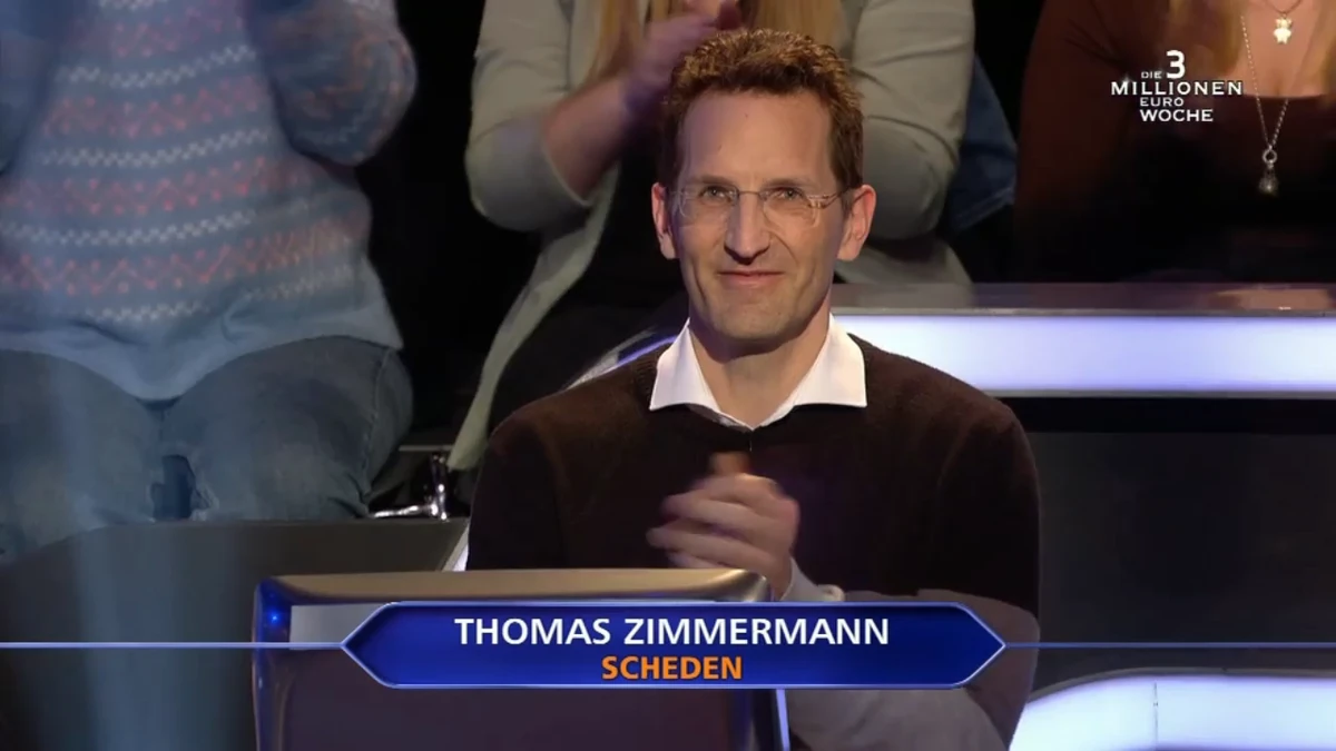 Thomas Zimmermann | Who Wants To Be A Millionaire Wiki | Fandom