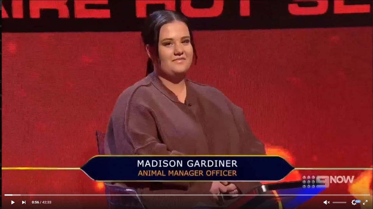 Madison Gardiner | Who Wants To Be A Millionaire Wiki | Fandom