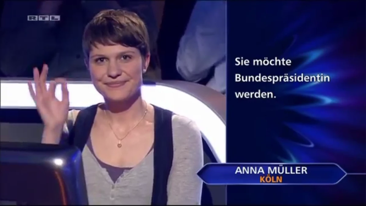 Anna Müller | Who Wants To Be A Millionaire Wiki | Fandom