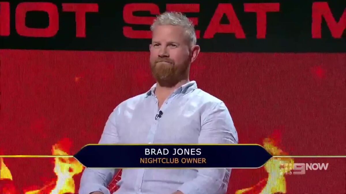 Brad Jones Millionaire Hot Seat Contestant Who Wants To Be A