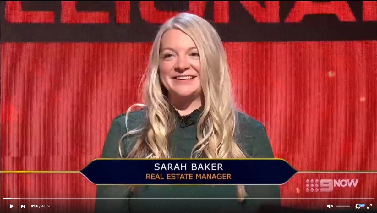 Sarah Baker | Who Wants To Be A Millionaire Wiki | Fandom